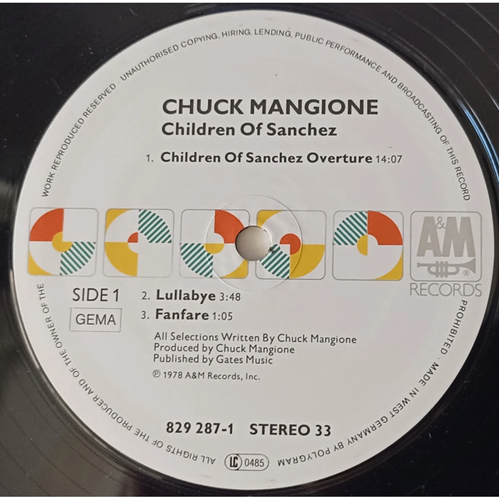 Chuck Mangione - Children Of Sanchez - Vinyl 2LP - 1989 - DE - Reissue ...