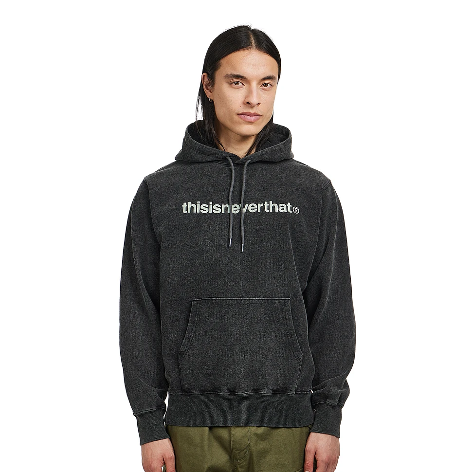 thisisneverthat - T-Logo LT Hoodie (Washed Black) | HHV