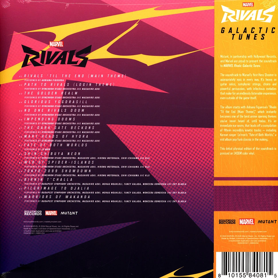 Synchron Stage Orchestra - OST Marvel Rivals: Galactic Tunes - Vinyl LP ...