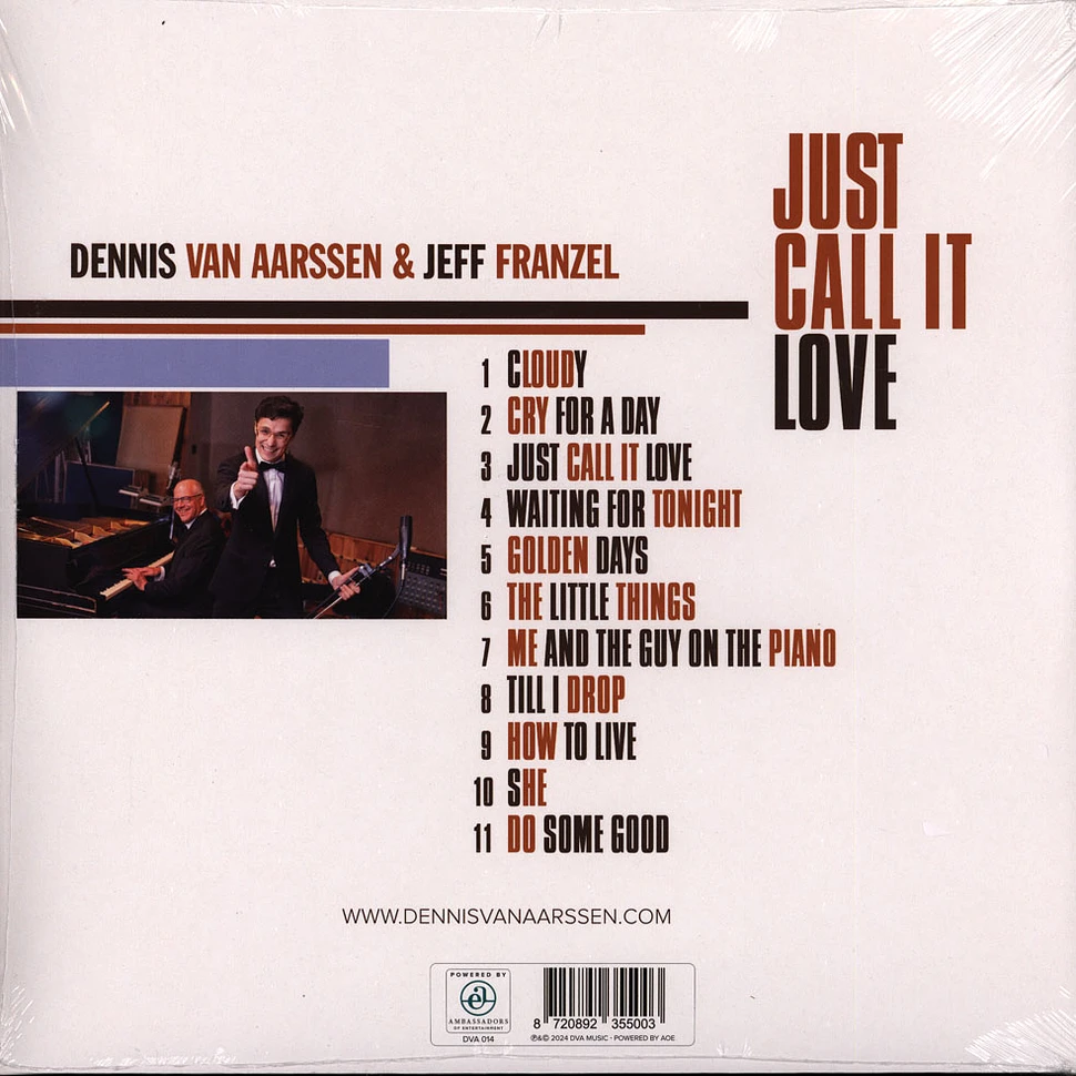 Dennis Van Aarssen & Jeff Franzel - Just Call It Love Black Vinyl ...