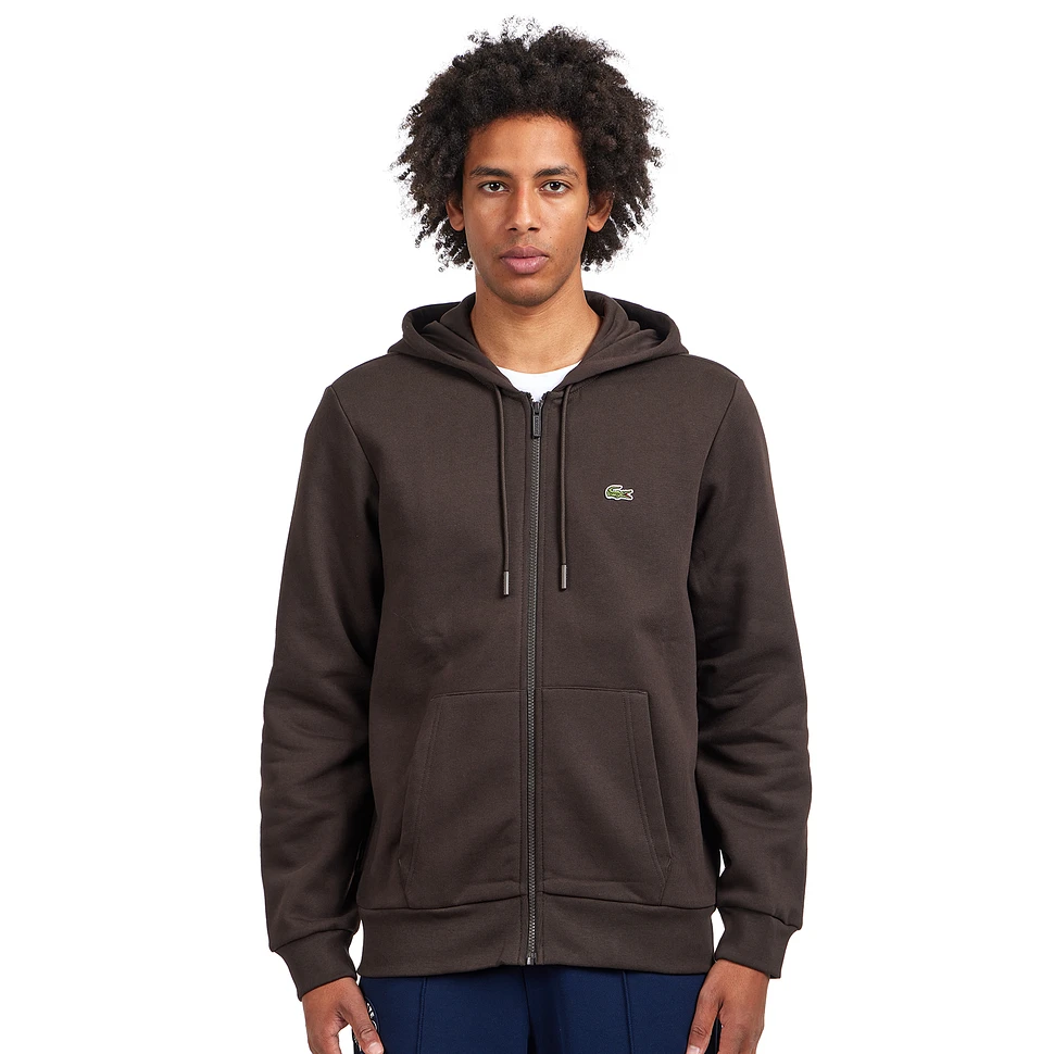 Lacoste - Hooded Zip Sweater (Port) | HHV