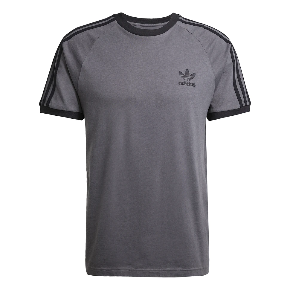 adidas - Adicolor Classics 3-Stripes T-Shirt (Grey Five / Black) | HHV