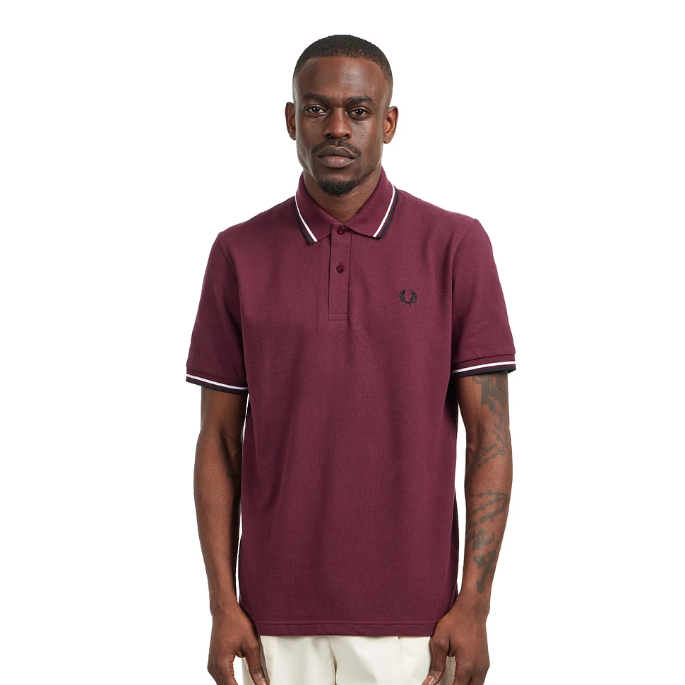 Fred Perry - Twin Tipped Fred Perry Shirt (Made in England) (Oxblood ...