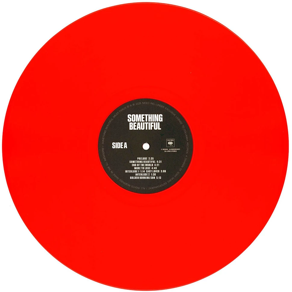Miley Cyrus - Something Beautiful Red Vinyl Edition - Vinyl LP - 2025 ...