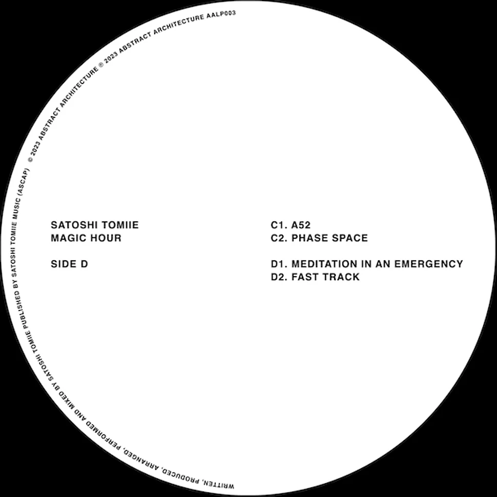 Satoshi Tomiie - Magic Hour 2025 Repress - Vinyl 2LP - 2024 - EU ...