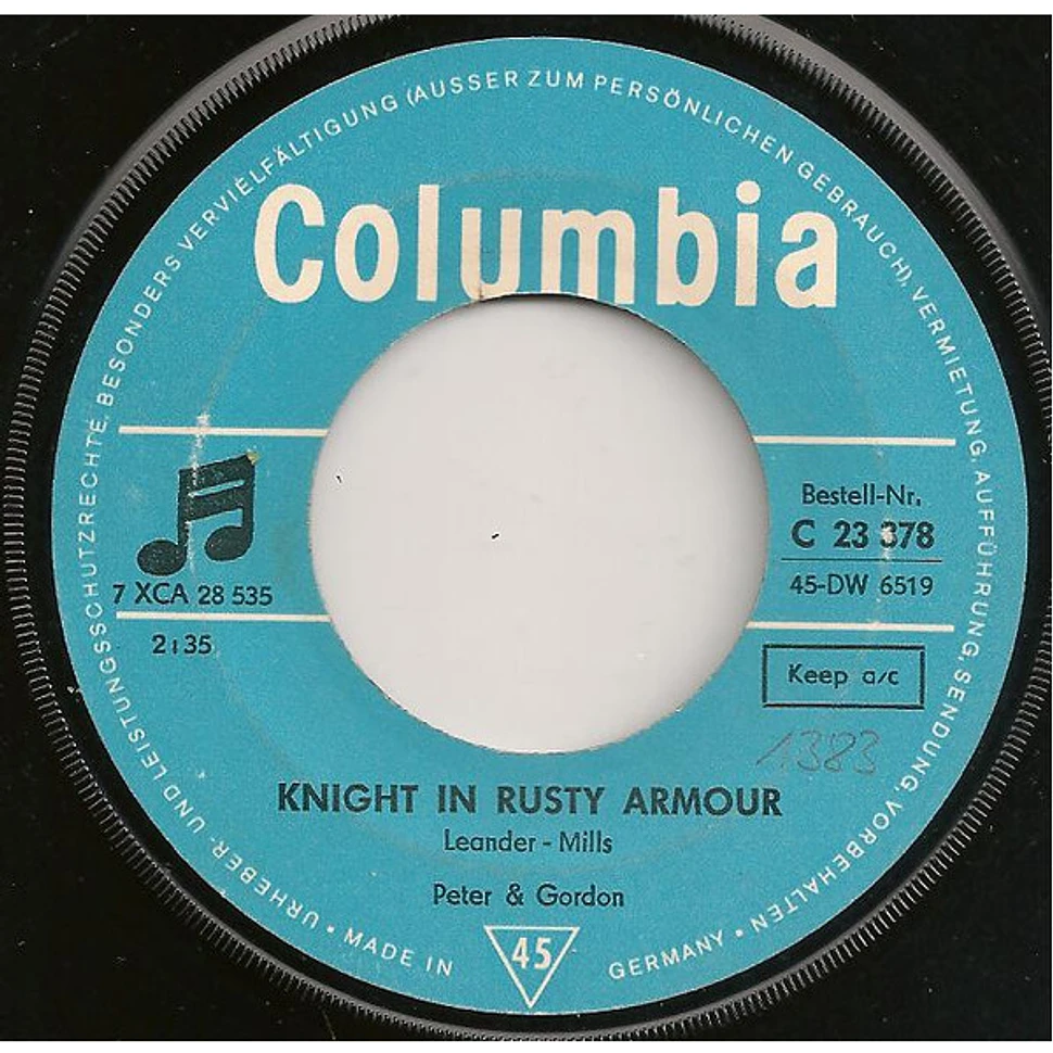 Peter & Gordon - Knight In Rusty Armour - Vinyl 7" - 1966 - DE ...