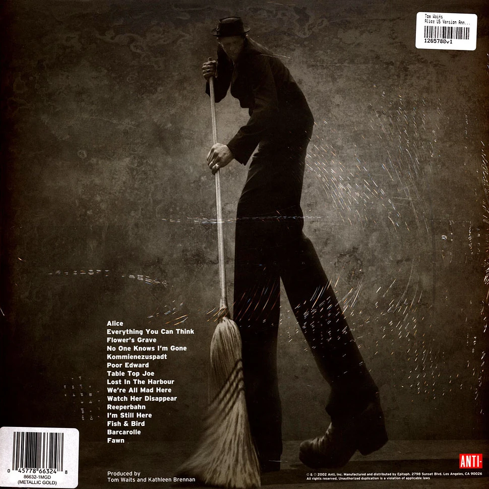 Tom Waits - Alice US Version Anniversary Colored Vinyl Edition - Vinyl ...