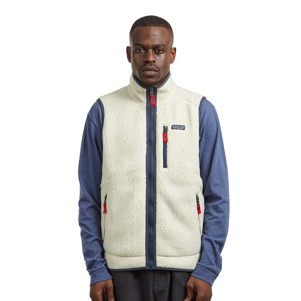 Patagonia - Retro Pile Vest (Pelican / Smolder Blue) | HHV