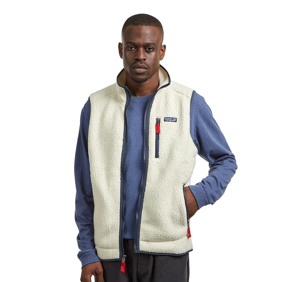 Patagonia - Retro Pile Vest (Pelican / Smolder Blue) | HHV