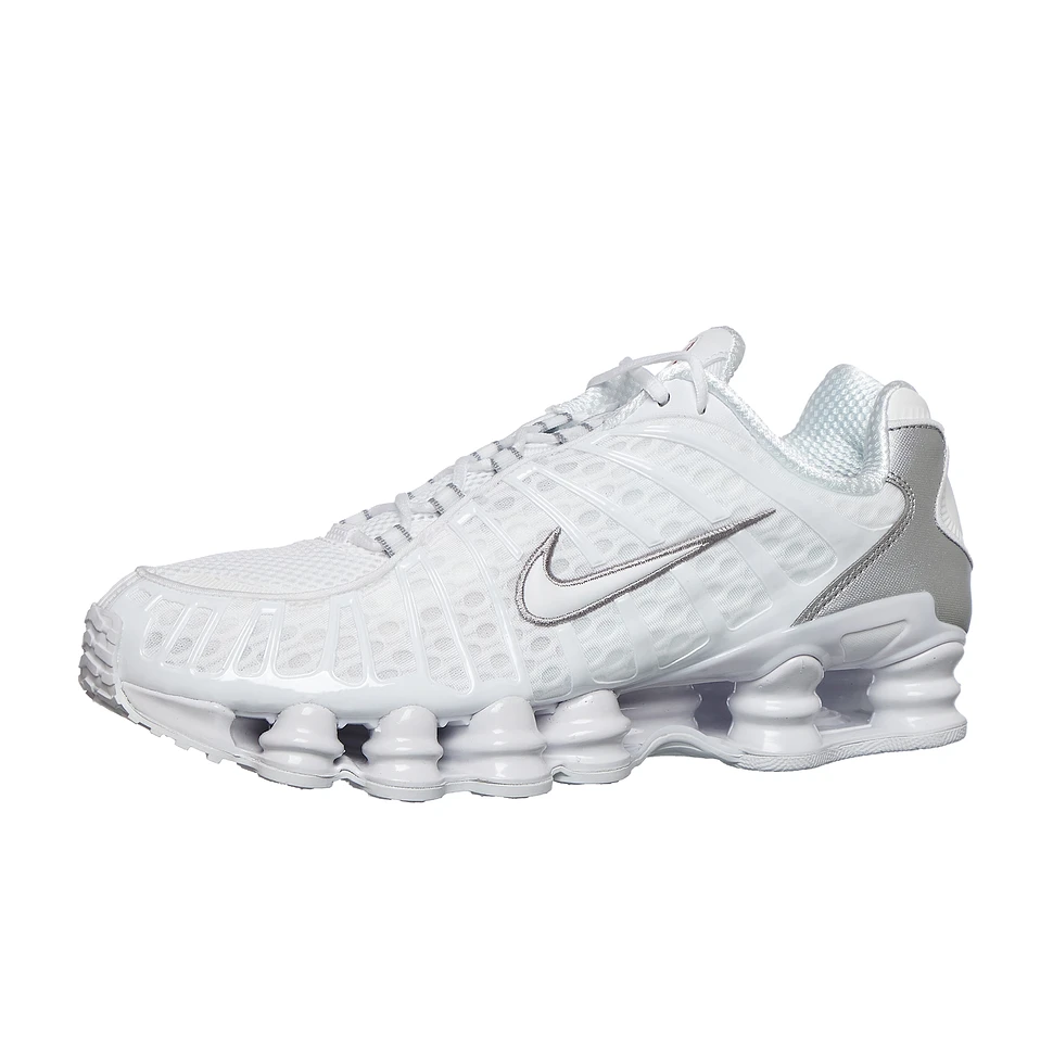 Nike - Shox TL (White / White / Metallic Silver / Max Orange) | HHV