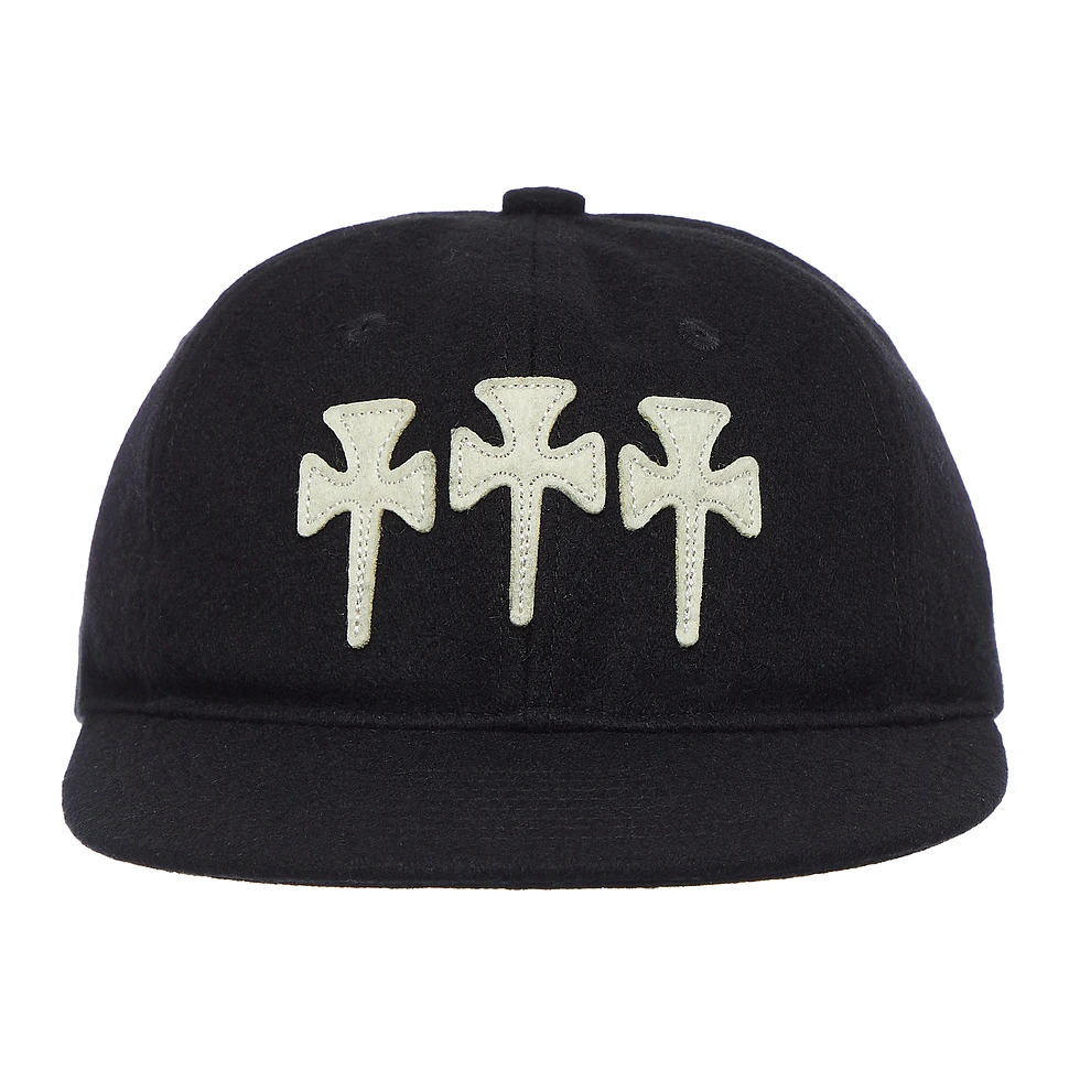 The Trilogy Tapes - Three Cross Wool Ball Cap (Black) | HHV