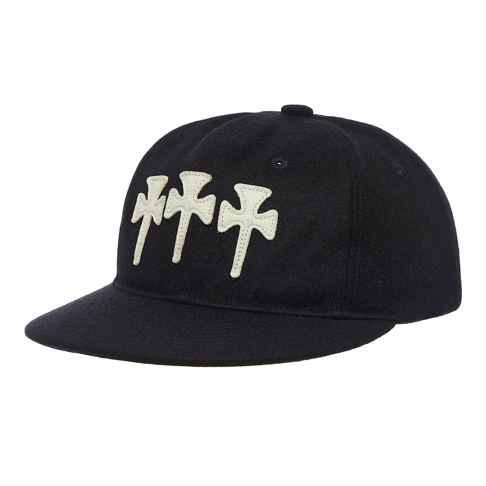 The Trilogy Tapes - Three Cross Wool Ball Cap (Black) | HHV