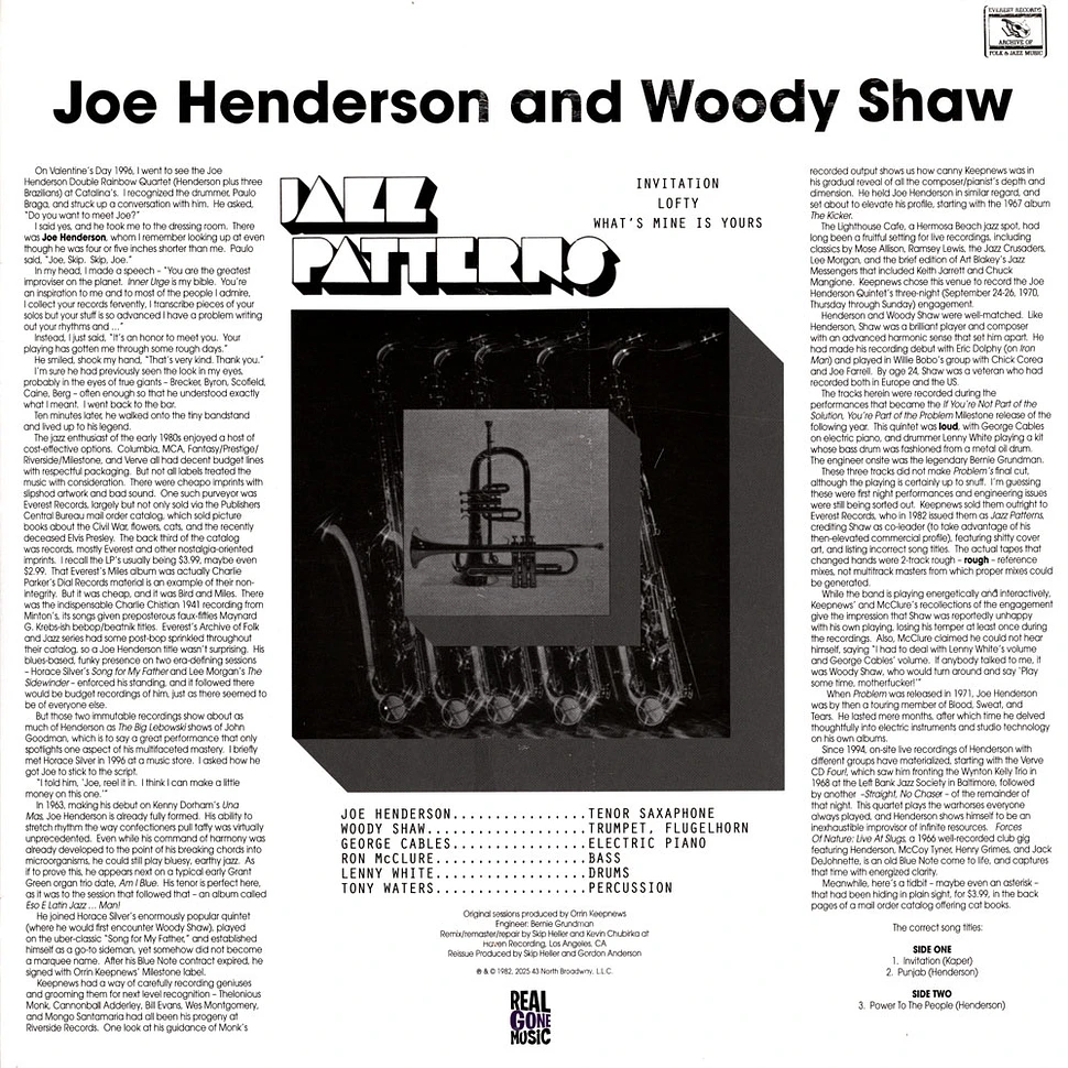 Joe Henderson & Woody Shaw - Jazz Patterns - Vinyl LP - 2025 - Original ...