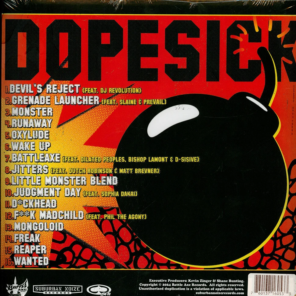 Madchild - Dope Sick White Vinyl Edition - Vinyl LP - 2018 - US ...