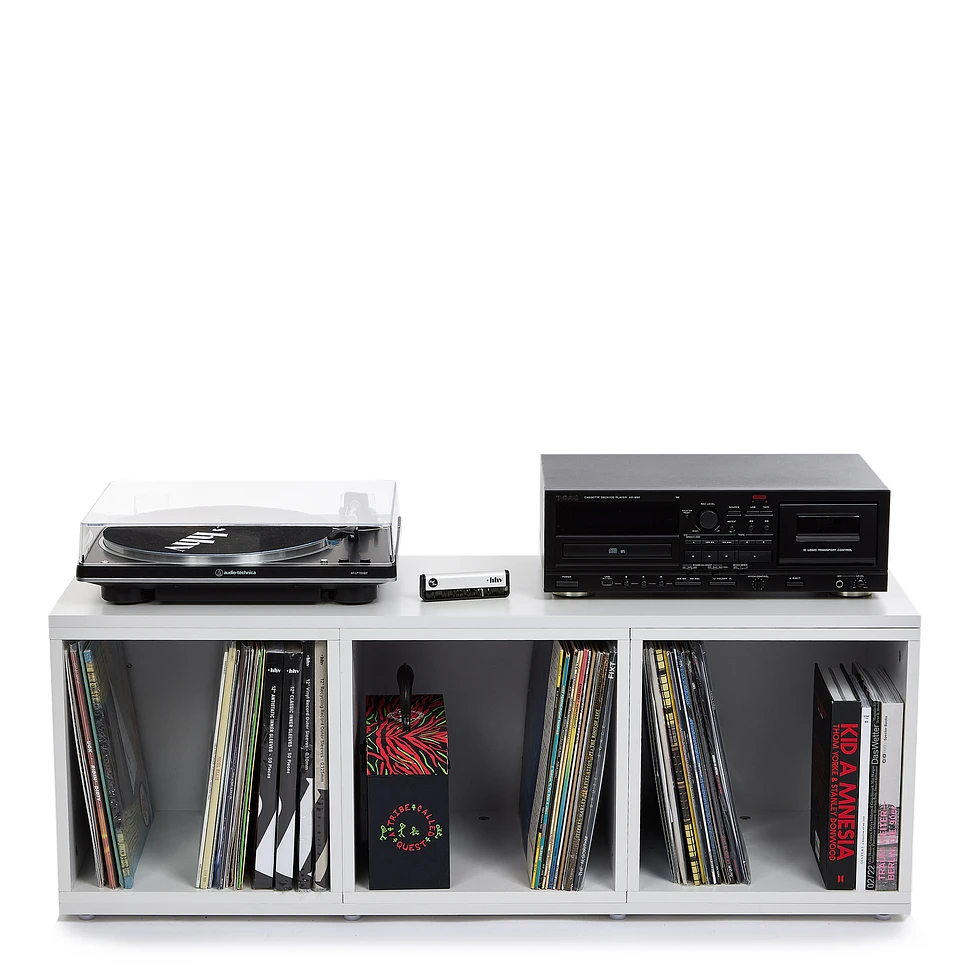 Record Box - Vinyl Record Storage - Schallplatten Lowboard (3x 110 ...