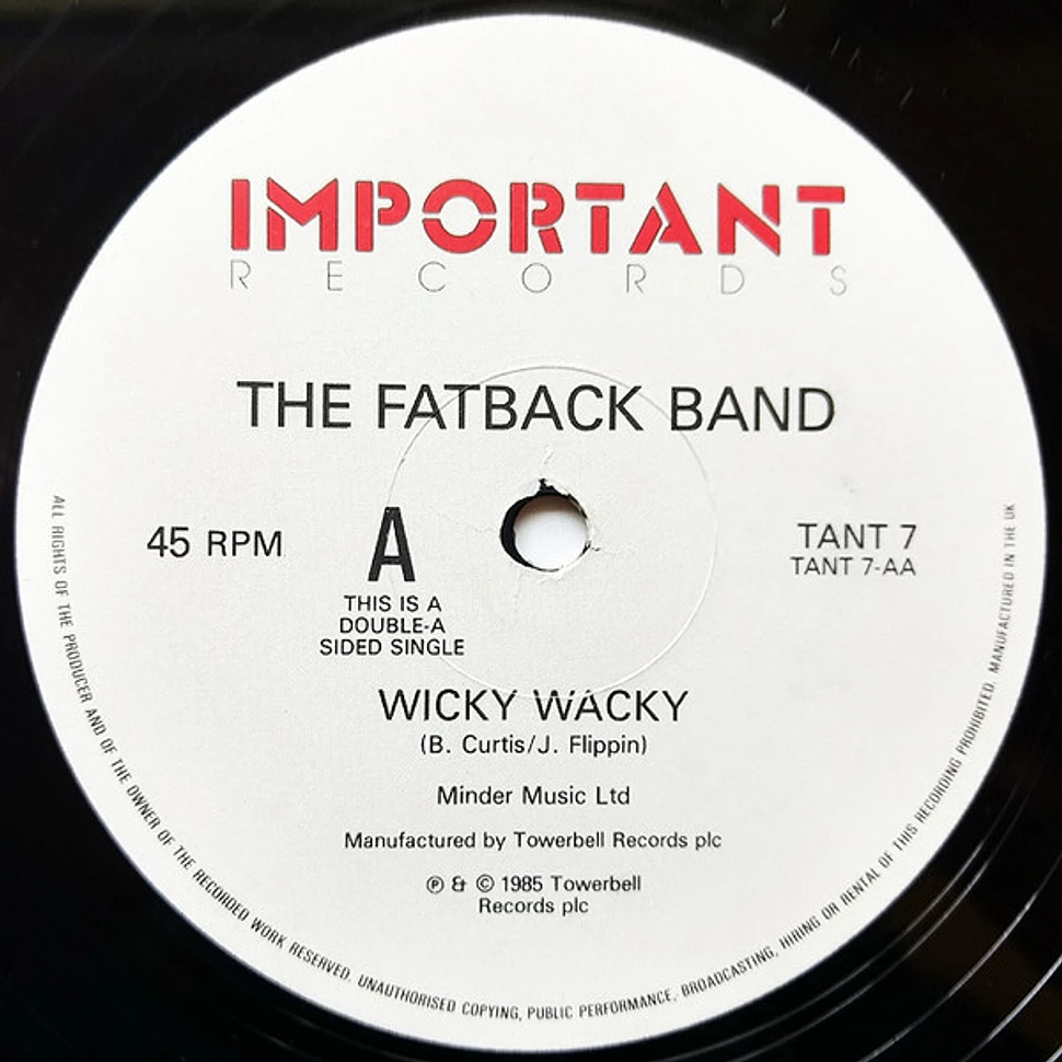 The Fatback Band - Is This The Future? / Wicky Wacky - Vinyl 12" - 1985 ...