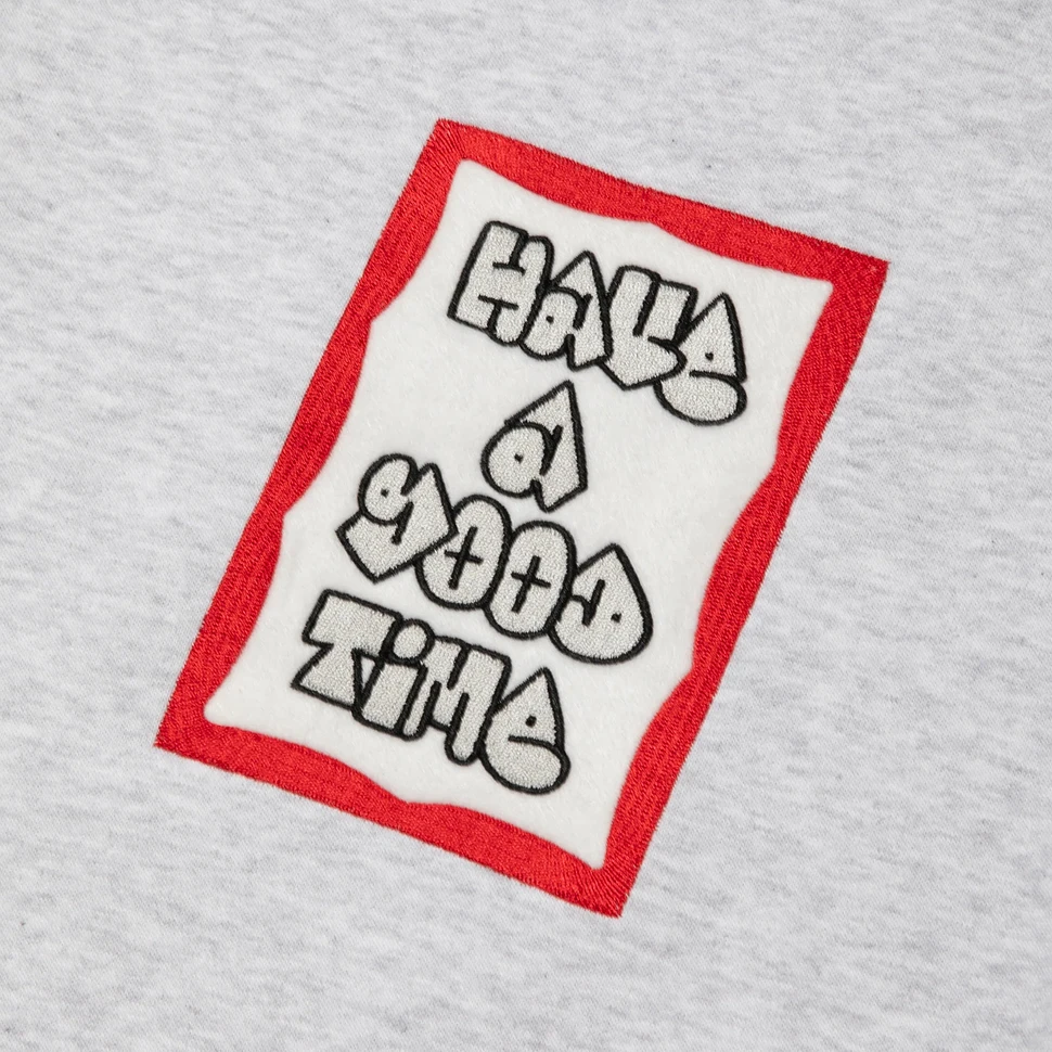 have a good time - Mosu Frame Emb Crewneck FL (Ash Gray) | HHV