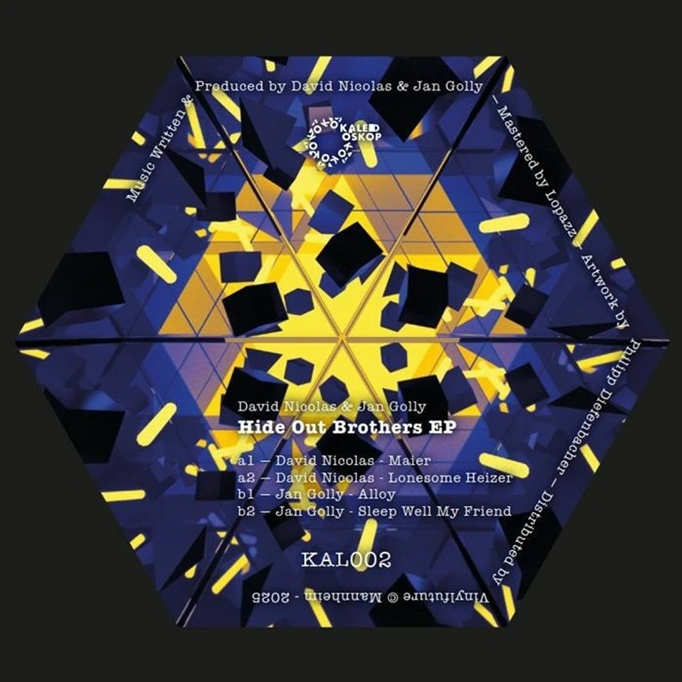 David Nicolas / Jan Golly - Hide Out Brothers EP - Vinyl 12" - 2025 ...