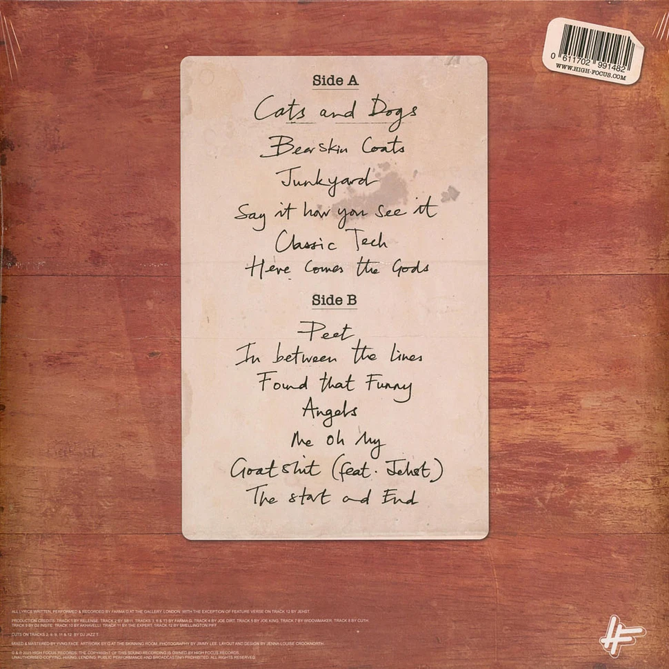 Farma G - How To Kill A Butterfly Splatter Vinyl Edition - Vinyl LP ...
