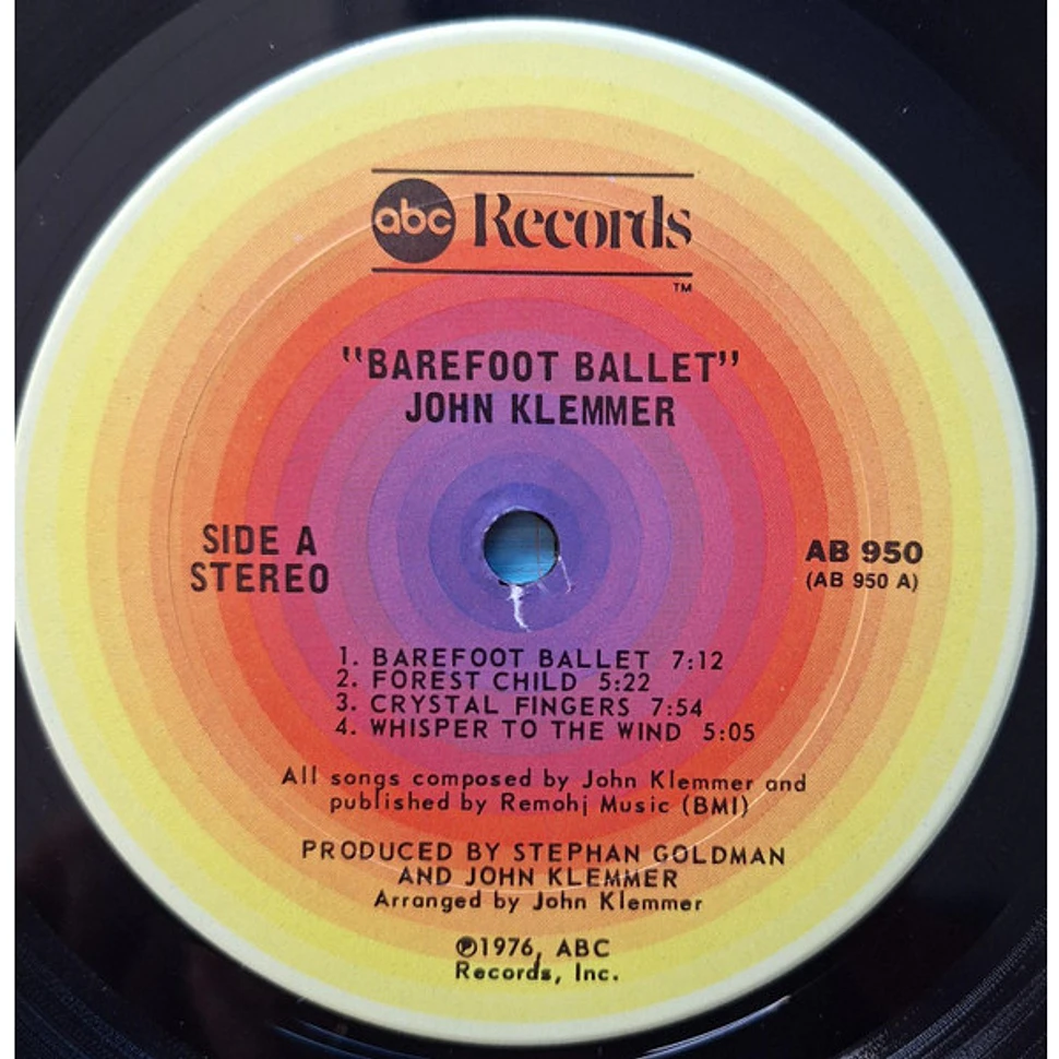 John Klemmer - Barefoot Ballet - Vinyl LP - 1976 - US - Original | HHV