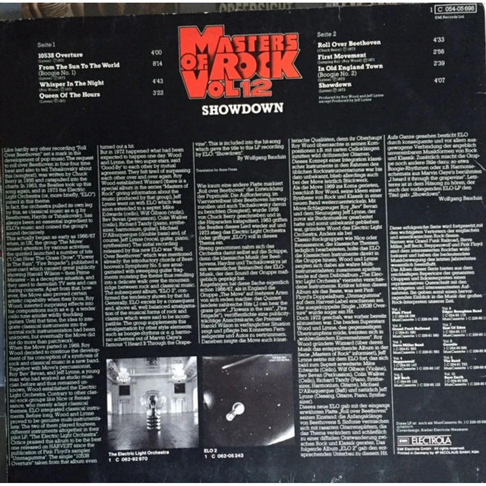 Electric Light Orchestra - Masters Of Rock Vol 12 - Showdown - Vinyl LP ...