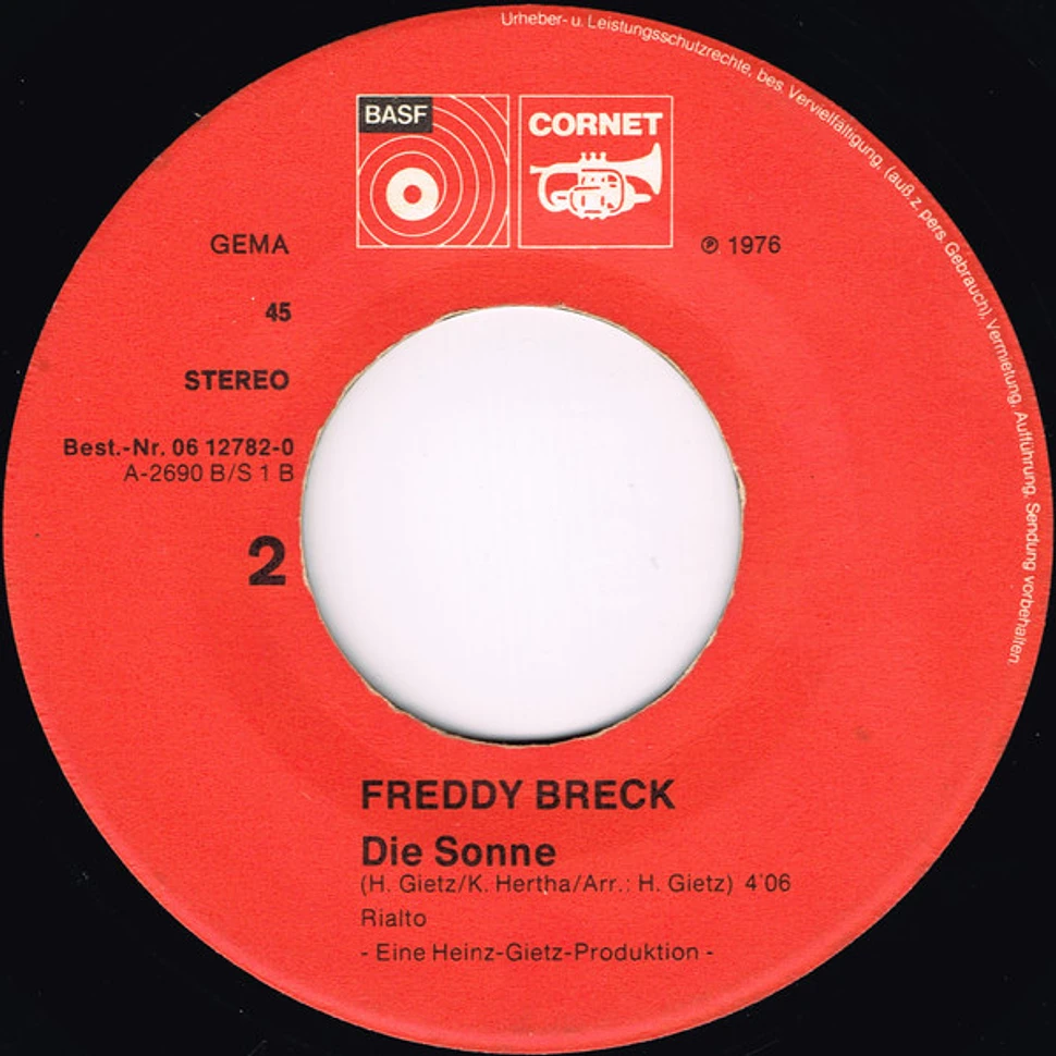 Freddy Breck - Das Ist Die Wahre Liebe - Vinyl 7" - 1976 - DE ...