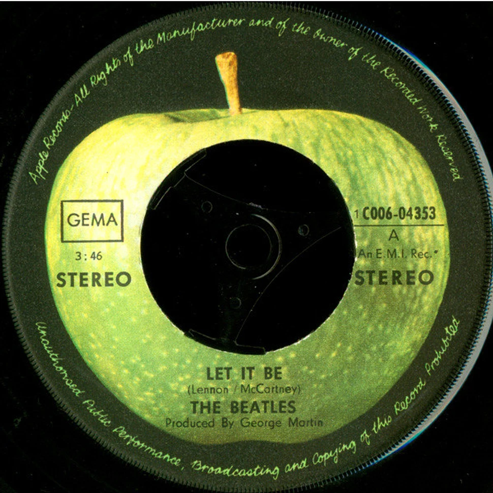 The Beatles - Let It Be - Vinyl 7" - 1970 - DE - Original | HHV