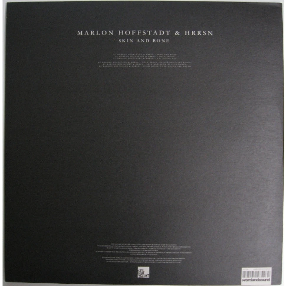 Marlon Hoffstadt & HRRSN - Skin & Bone - Vinyl 12" - 2013 - DE ...