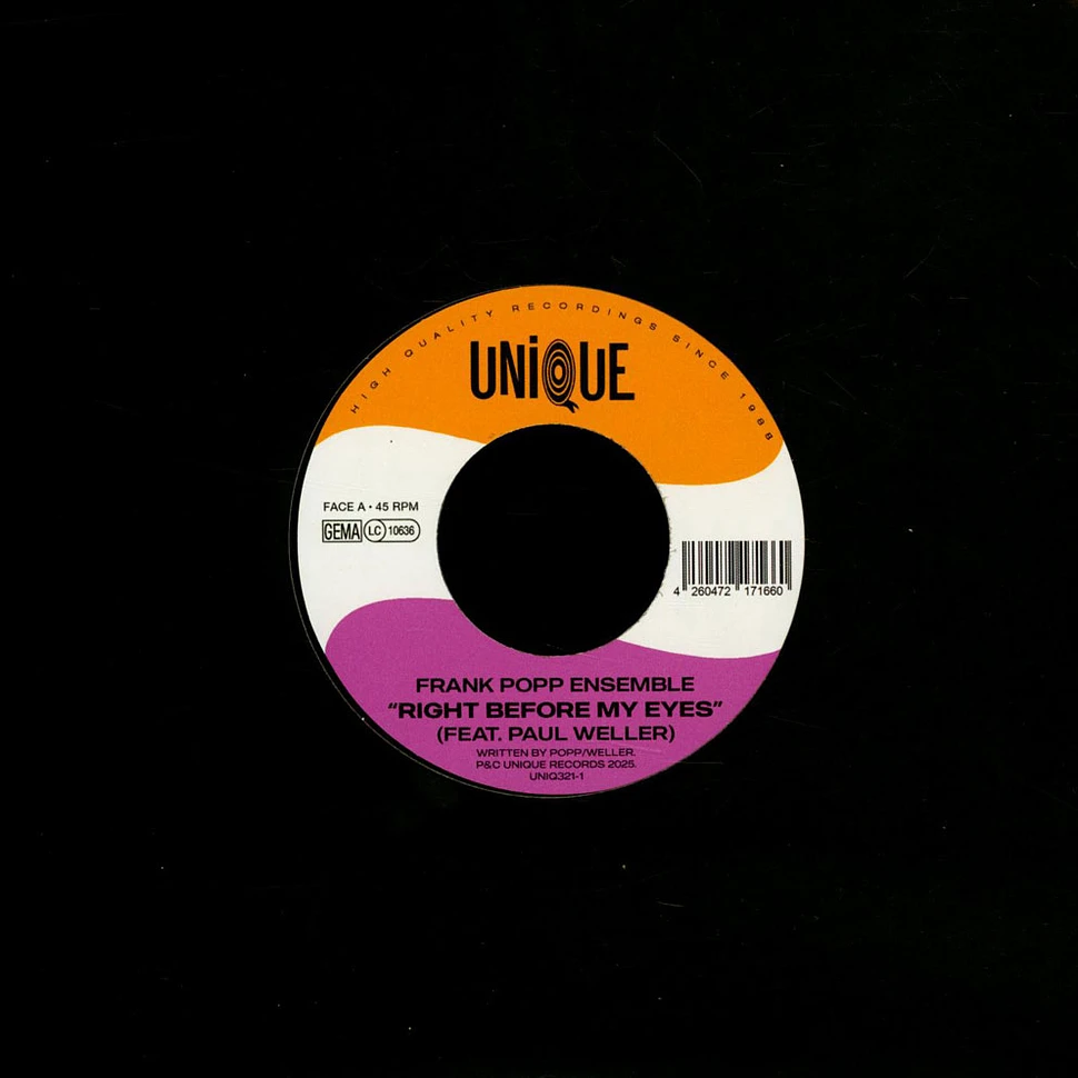 Frank Popp Ensemble - Right Before My Eyes Feat. Paul Weller - Vinyl 7 ...