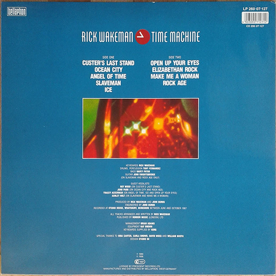 Rick Wakeman - Time Machine - Vinyl LP - 1989 - DE - Original | HHV