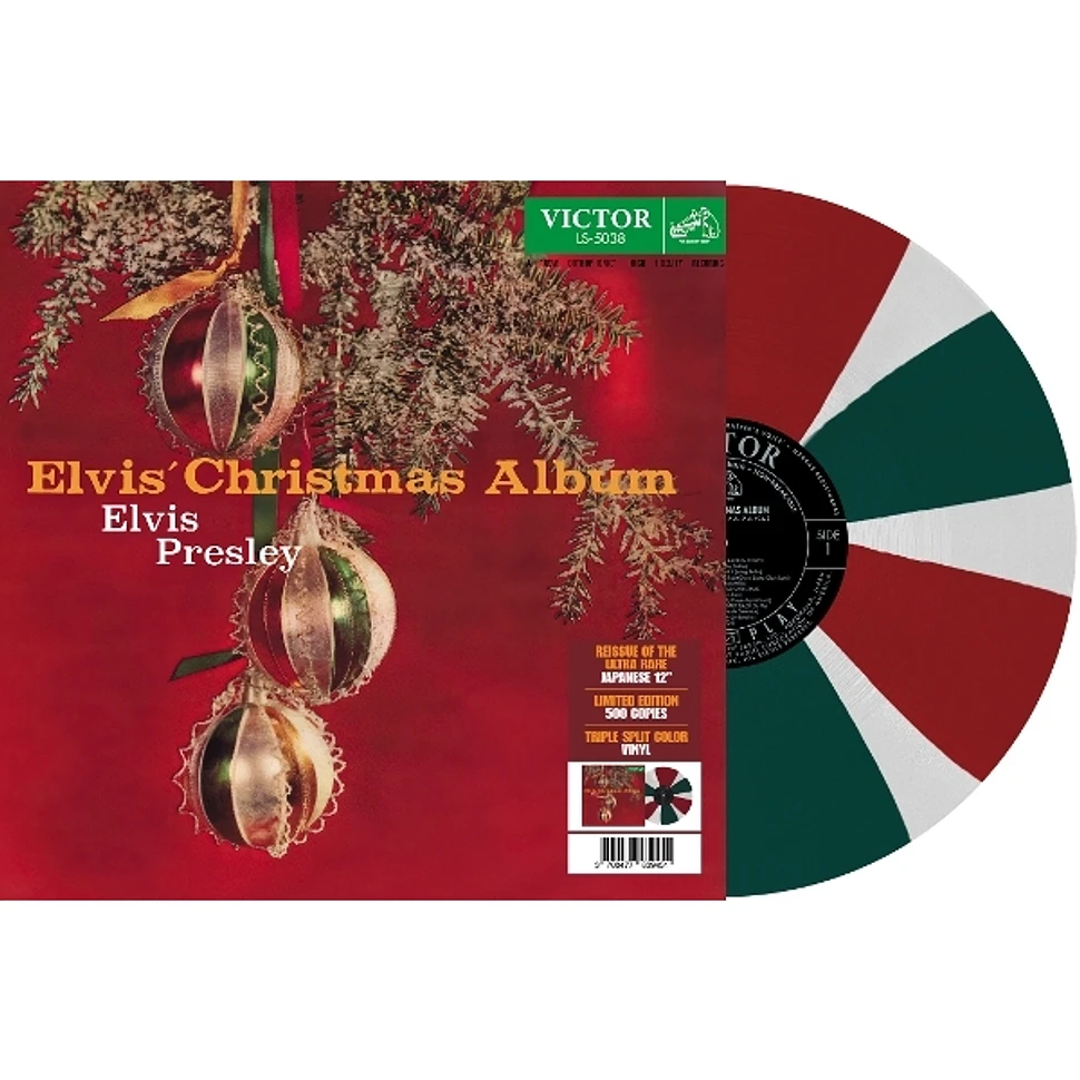 Elvis Presley - Elvis' Christmas Album Japan Redwhitegreen Vinyl ...