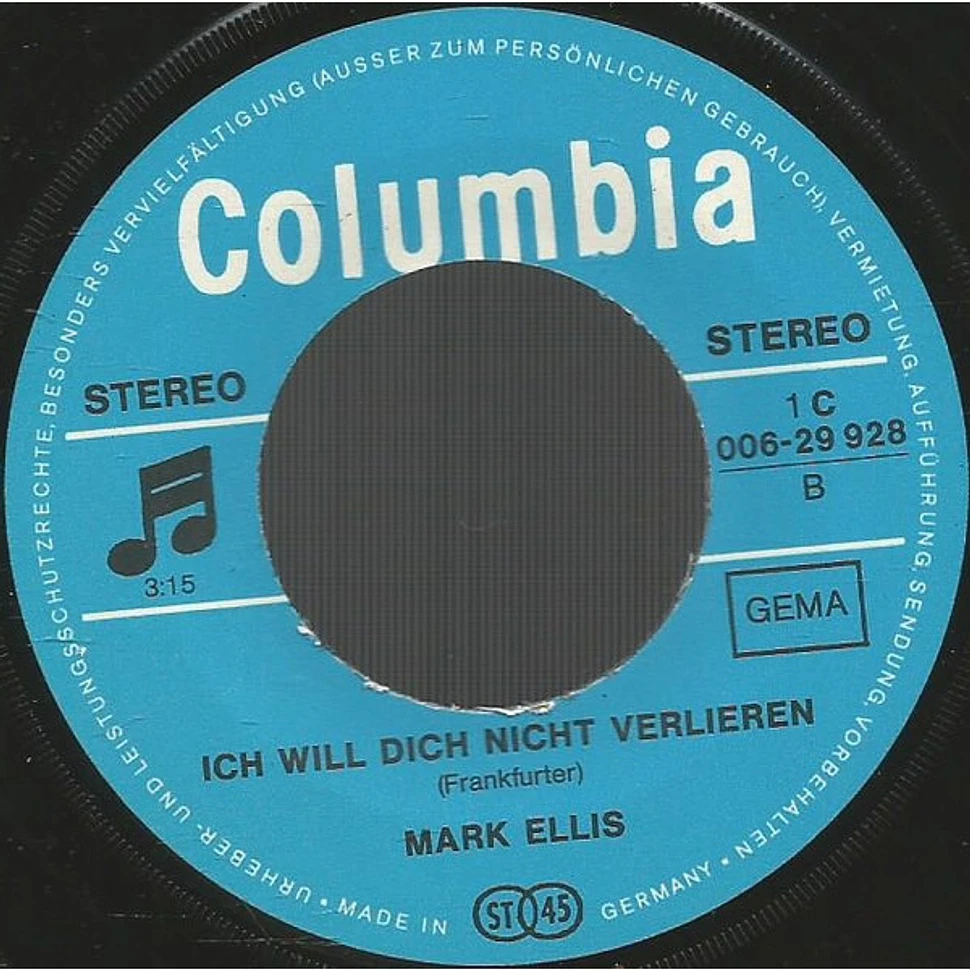 Mark Ellis - Alexander Graham Bell - Vinyl 7" - 1972 - DE - Original | HHV