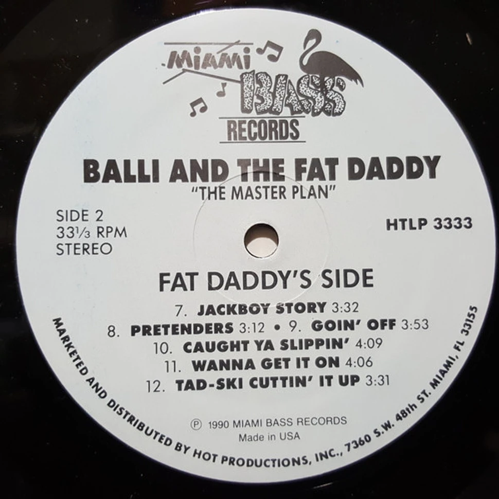 Balli & The Fat Daddy - The Master Plan - Vinyl LP - 1990 - US ...