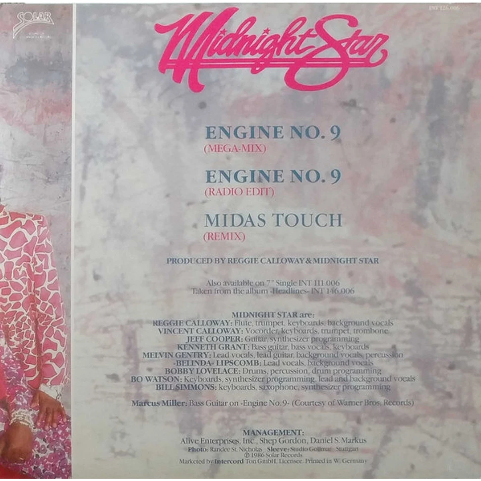 Midnight Star - Engine No. 9 - Vinyl 12" - 1986 - DE - Original | HHV