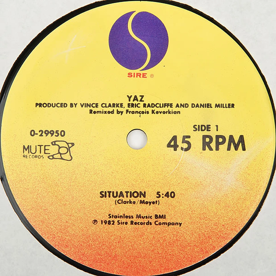 Yazoo - Situation - Vinyl 12" - US - Reissue | HHV