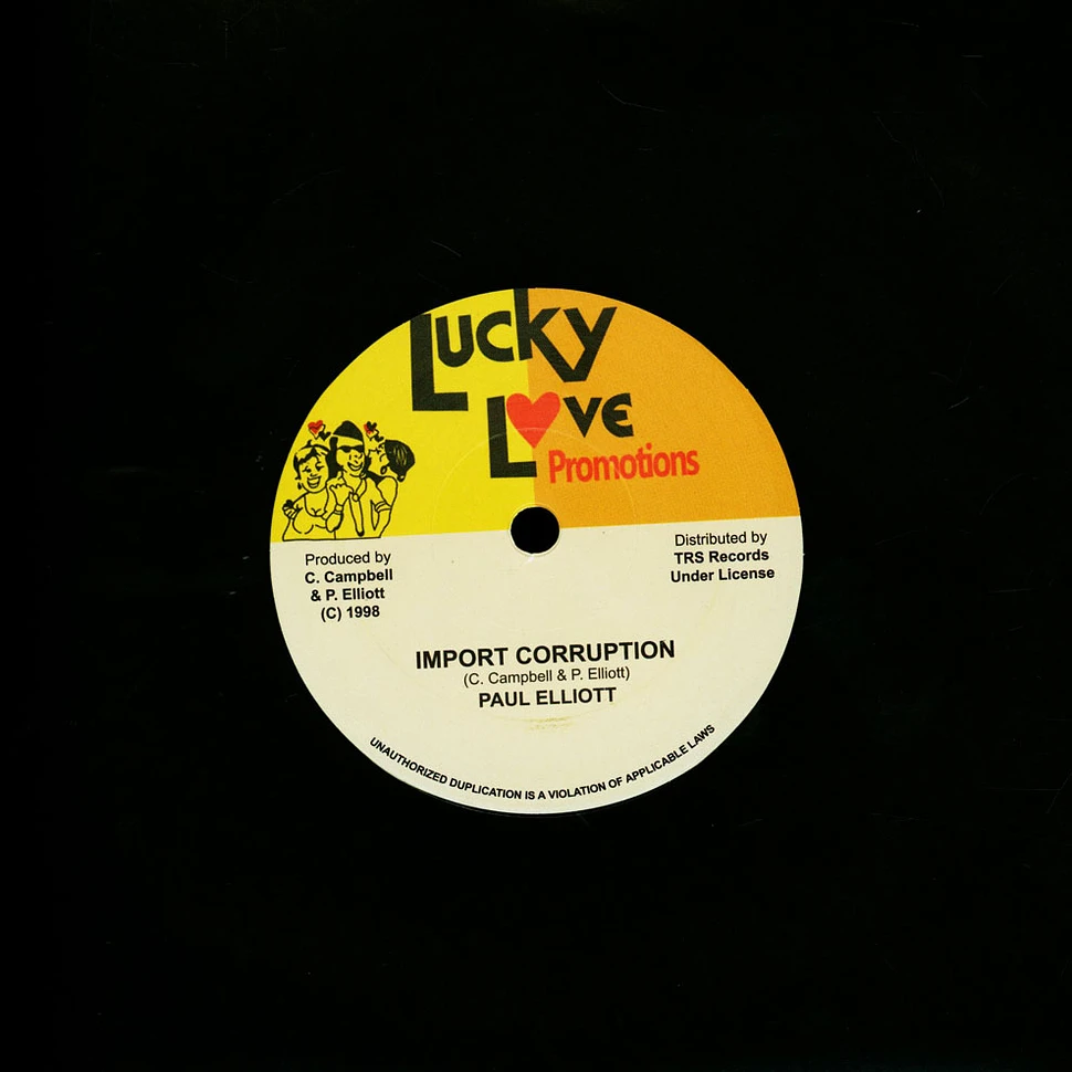 Paul Elliott - Import Corruption - Vinyl 7" - 1990 - EU - Original | HHV