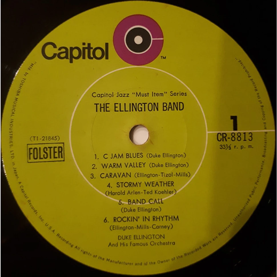 Duke Ellington And His Orchestra - The Ellington Band - Vinyl LP - 1971 ...