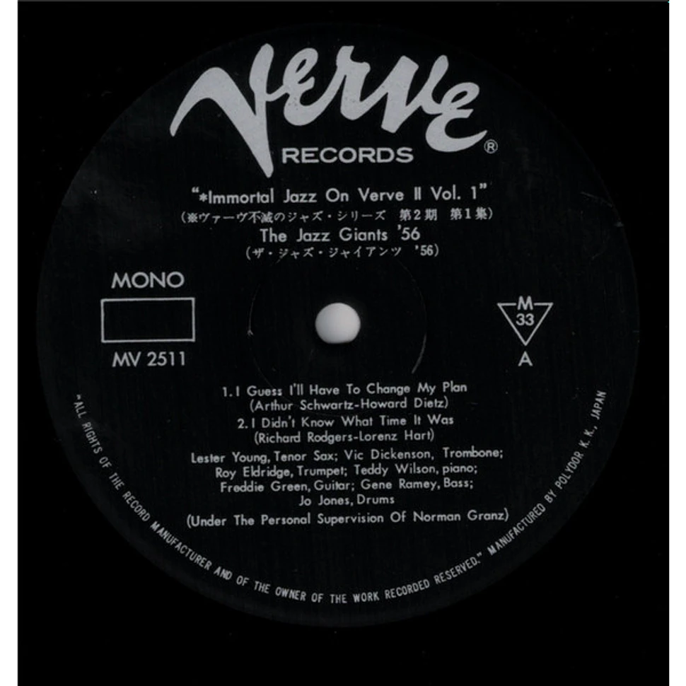 Lester Young, Teddy Wilson, Roy Eldridge, Vic Dickenson, Jo Jones, Freddie Green, Gene Ramey ...