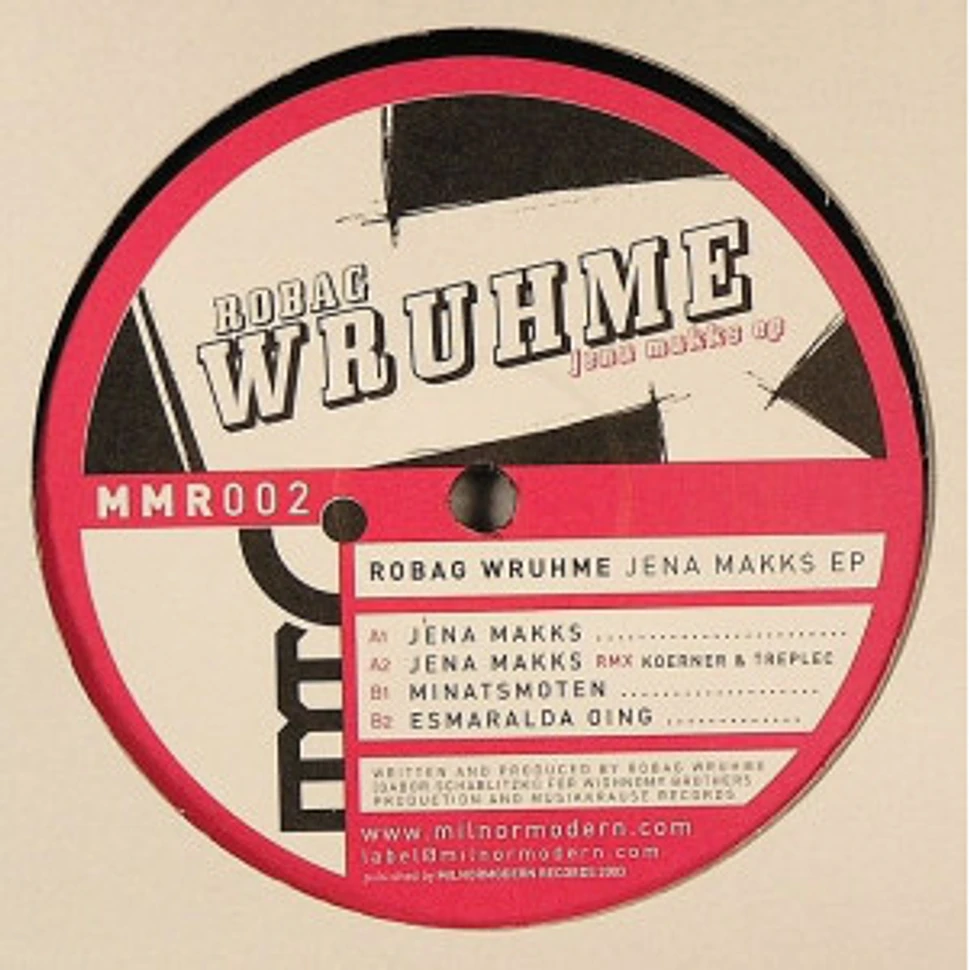 Robag Wruhme - Jena Makks EP - Vinyl 33 ⅓ RPM - 2004 - DE - Original | HHV