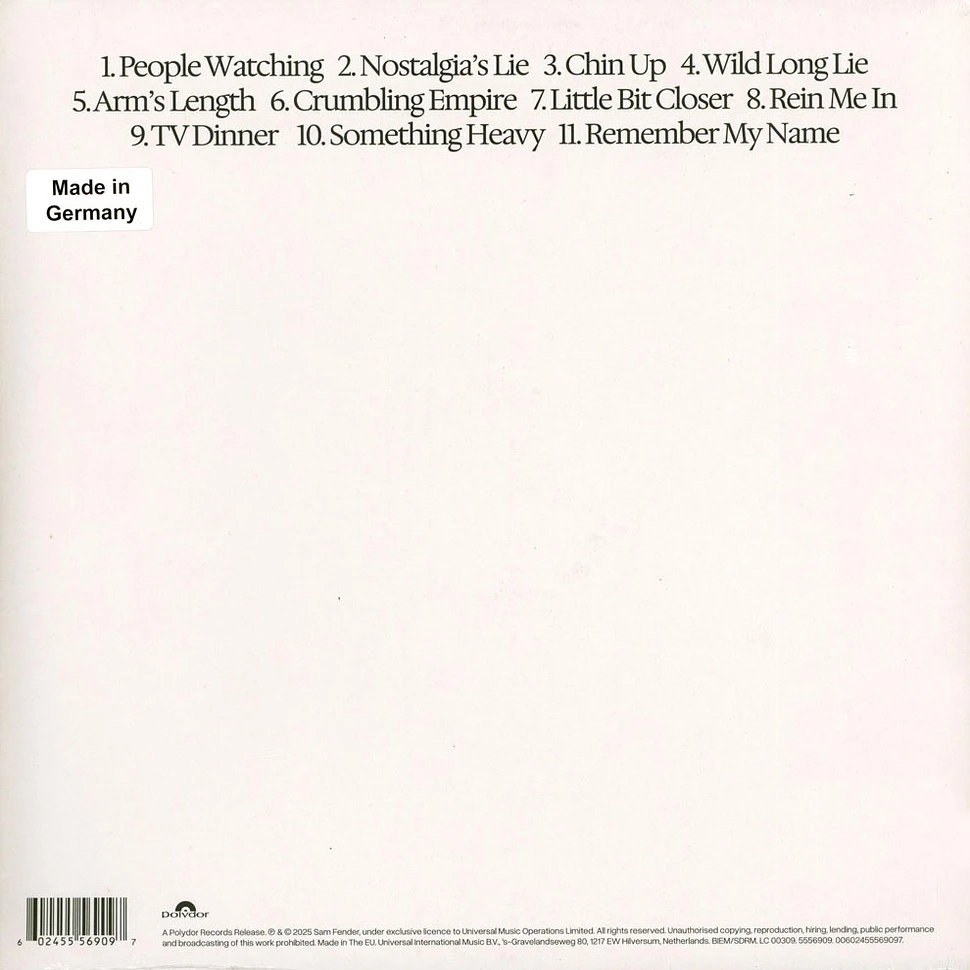 Sam Fender - People Watching Night 1 Limited Edition - Vinyl LP - 2025 ...