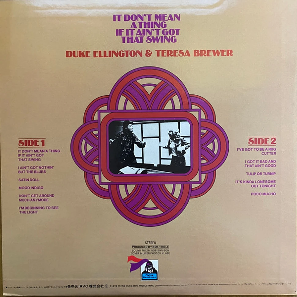 Duke Ellington & Teresa Brewer - It Don't Mean A Thing If It Ain't Got ...