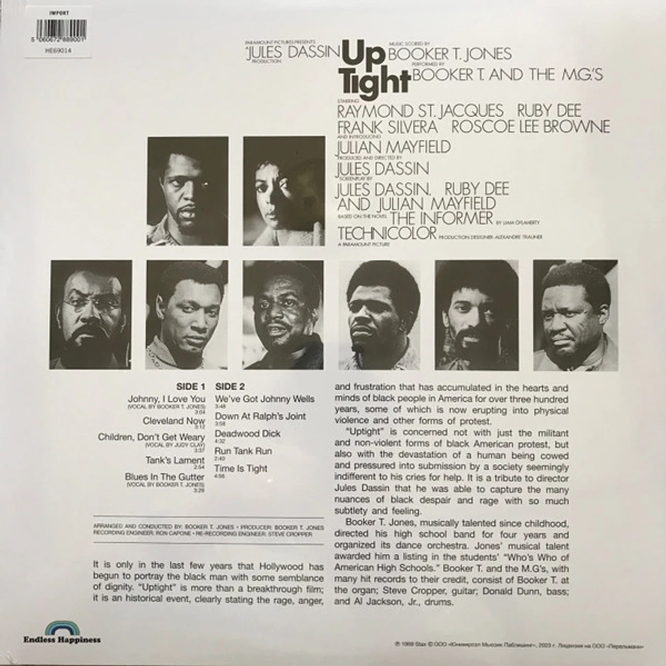 Booker T. Jones / Booker T & The MG's - Up Tight - Vinyl LP - 1969 - RU ...
