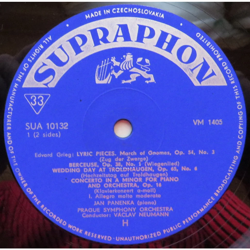 Edvard Grieg, Jan Panenka, The Prague Symphony Orchestra, Václav ...