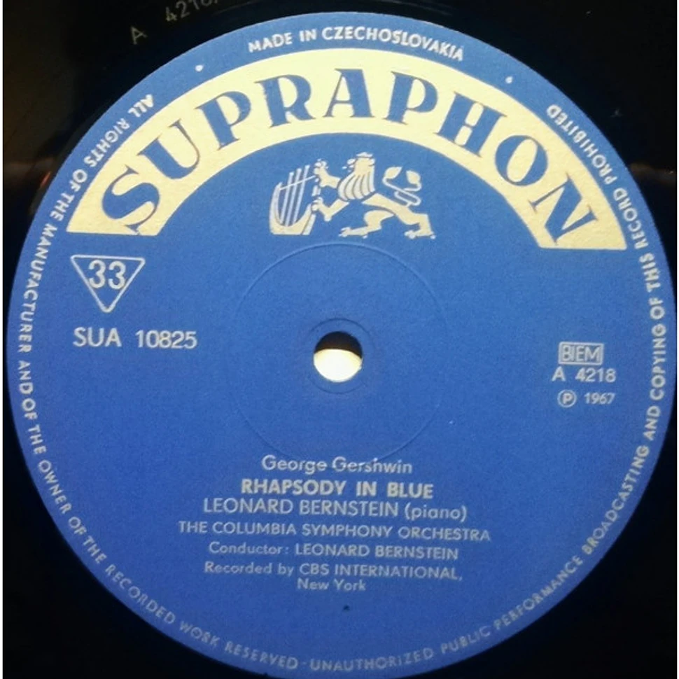 George Gershwin Leonard Bernstein New York Philharmonic Rhapsody