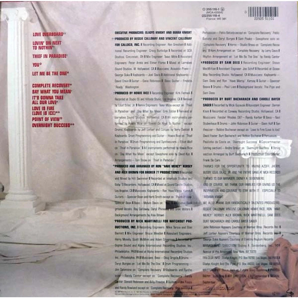 Gladys Knight And The Pips - All Our Love - Vinyl LP - 1987 - EU ...
