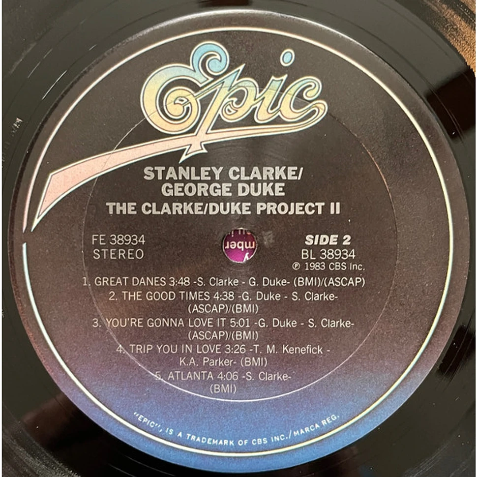 Stanley Clarke/George Duke - The Clarke / Duke Project II - Vinyl LP ...