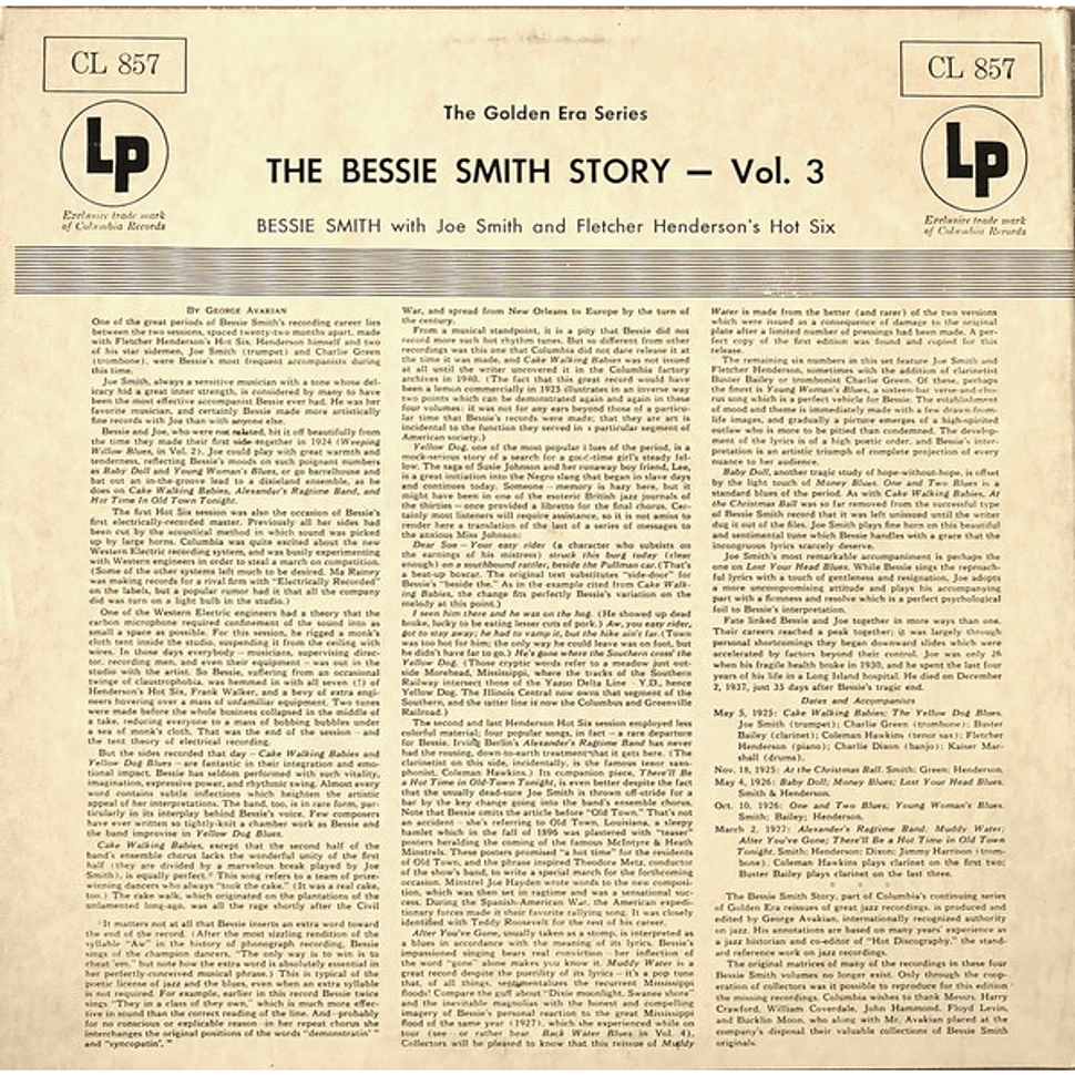Bessie Smith with Joe Smith & Henderson's Hot Six - The Bessie Smith ...