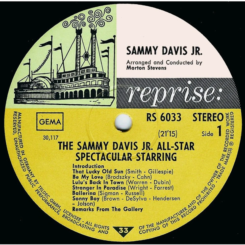 Sammy Davis Jr. - The Sammy Davis Jr. All-Star Spectacular - Vinyl LP ...
