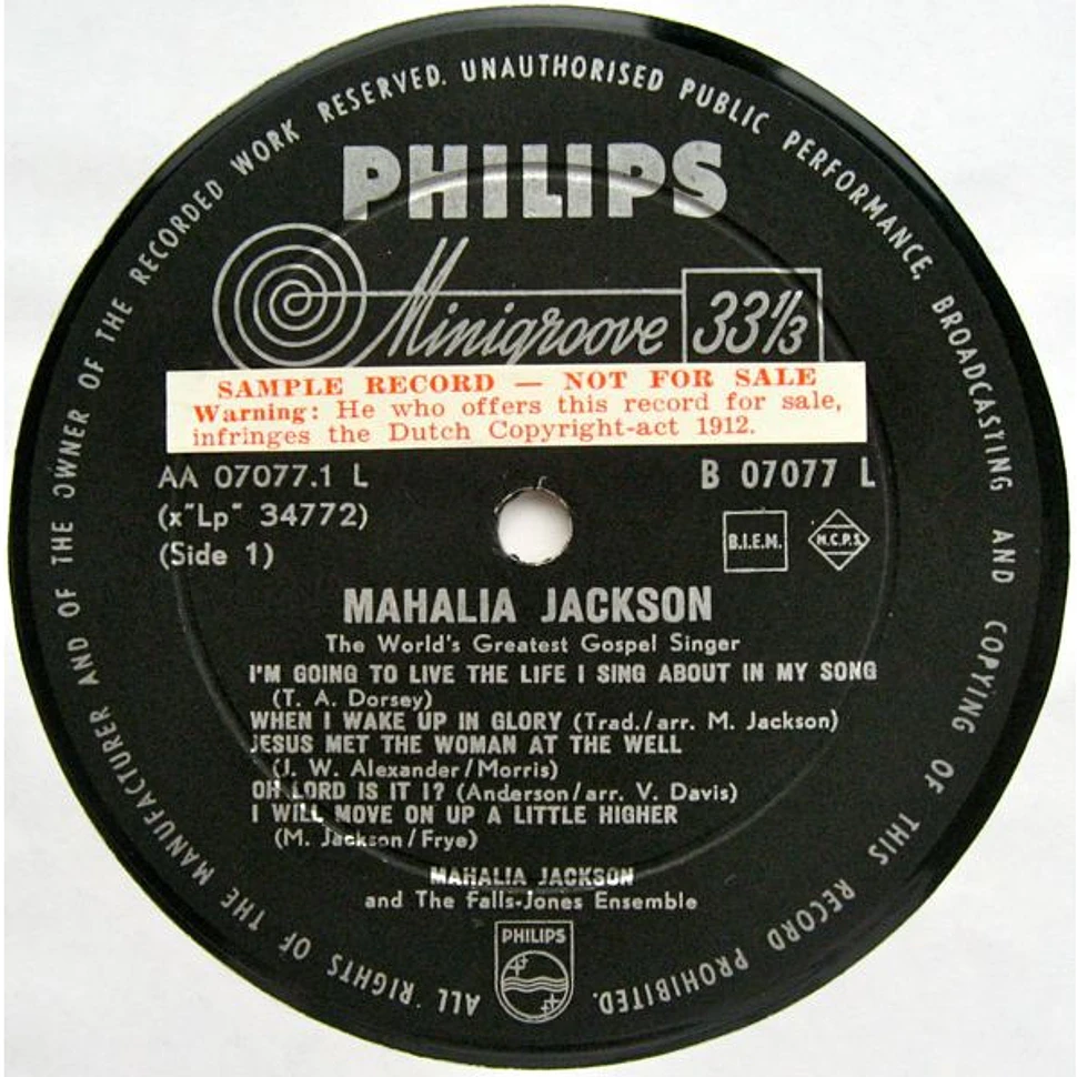 Mahalia Jackson - Mahalia Jackson - The World's Greatest Gospel Singer ...