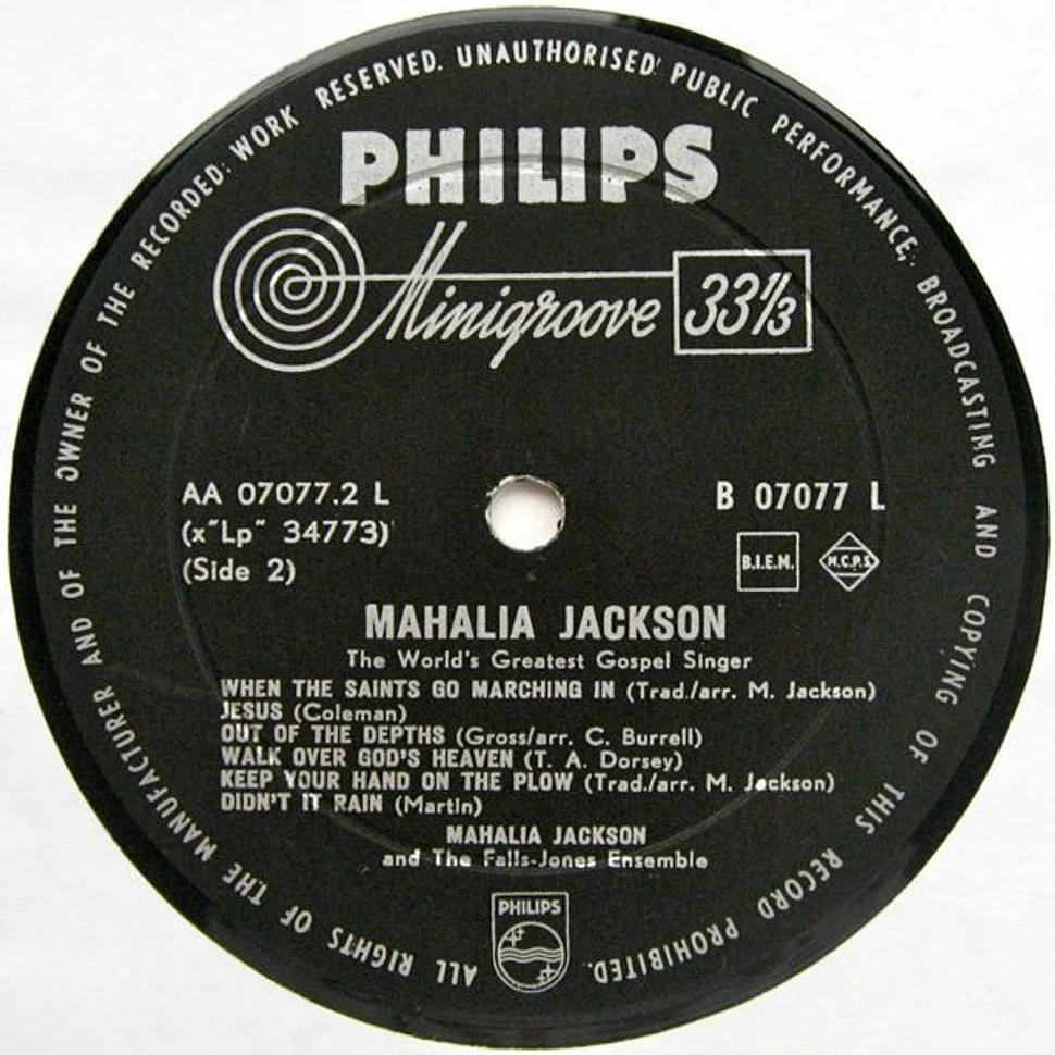 Mahalia Jackson - Mahalia Jackson - The World's Greatest Gospel Singer ...